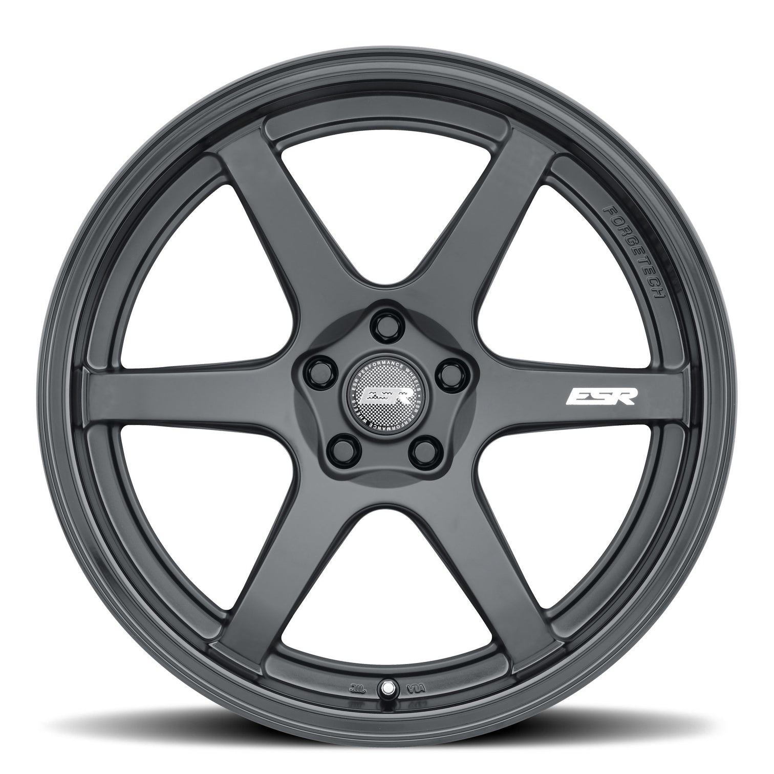 AP6 Matte Black Gloss Black Lip – esrwheels.com